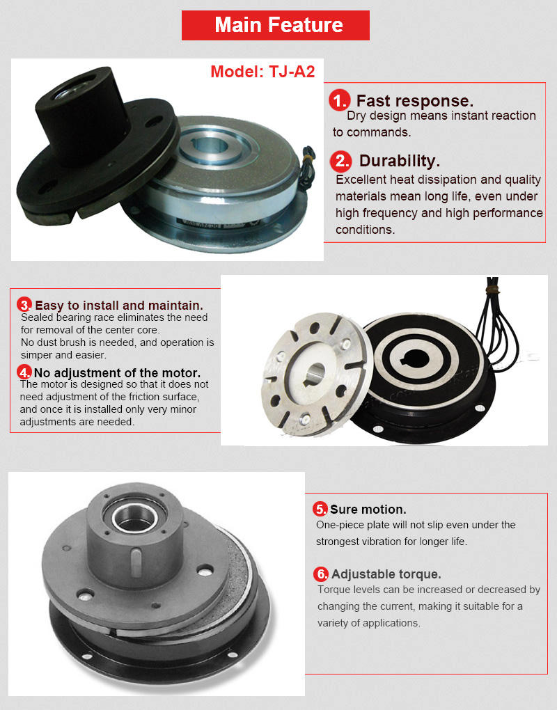 24V DC 12V Electromagnetic Clutch Motor Clutch For Bag Making Machine ...