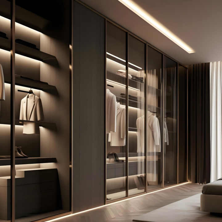 Custom Modern Wardrobe Without Handle Design White Wardrobe Cabinet ...