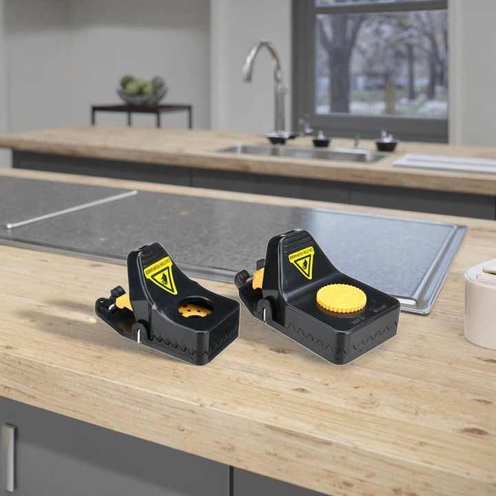 Humane Indoor/Outdoor Mouse Trap Easy Use Plastic Small Rodent Killer ...