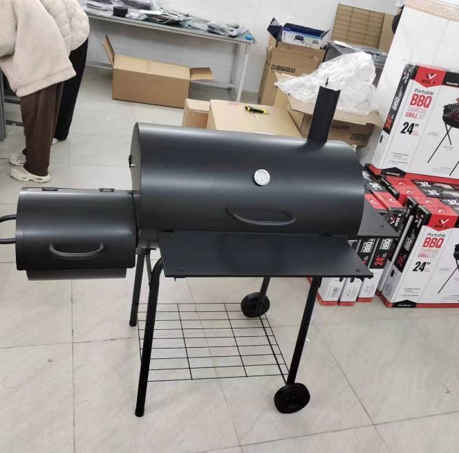 Camping Barrel Outdoor Charcoal BBQ Smoker with Cooking Grill| Alibaba.com
