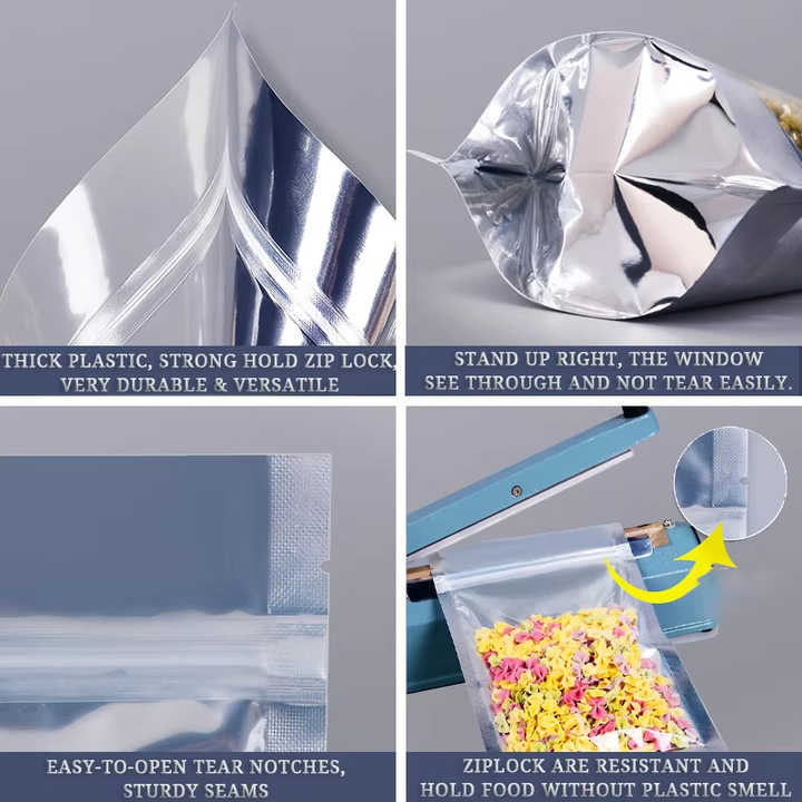 OEM High Quality Aluminum Foil Packaging Pouch Food Grade Plastic Bag ...
