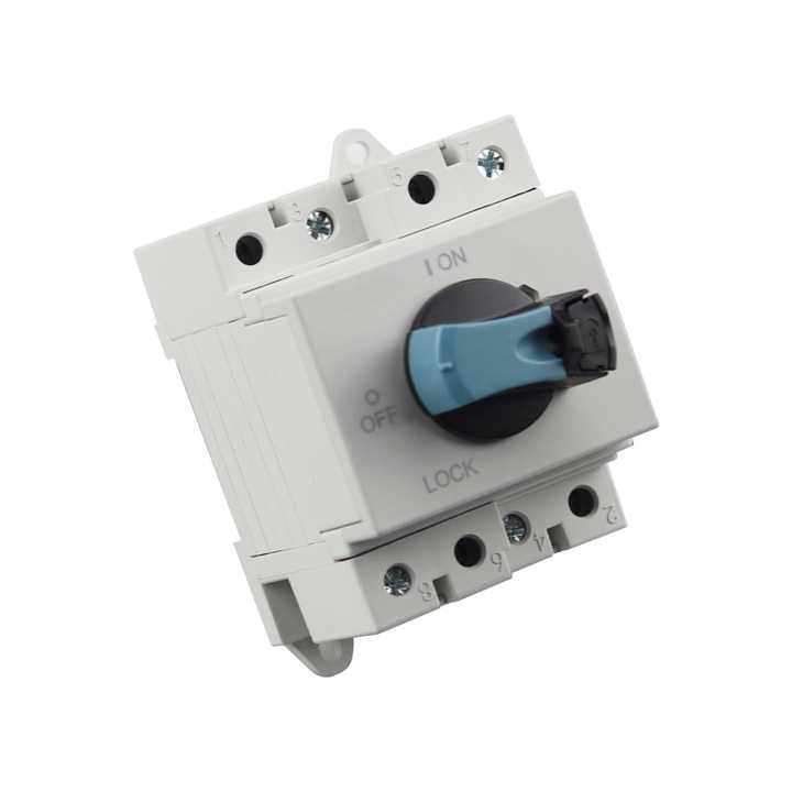 3 Phase 4P Hole Mounting 32a DC Isolator Switches 1000v With TUV SAA ...