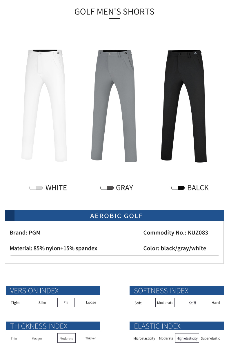 PGM KUZ083 funky golf jogger pants slim oem golf trousers golf long ...