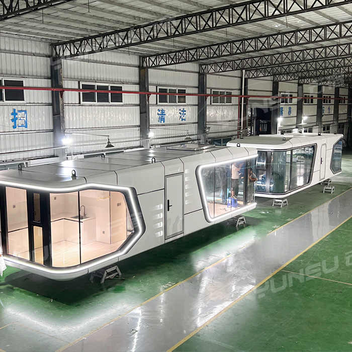 YUNSU Tiny Modular House Hotel Cabina portátil Casa de cápsula espacial ...