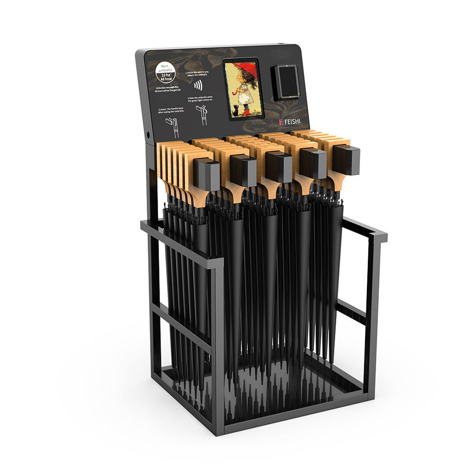 Commercial Intelligent Umbrella Shared Vending Machine Rental Umbrella ...
