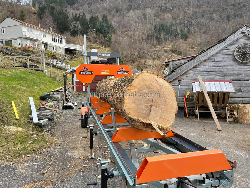 Wood Cutter Gas/Diesel/Electric Portable Wheel Trailer Sawmill ...