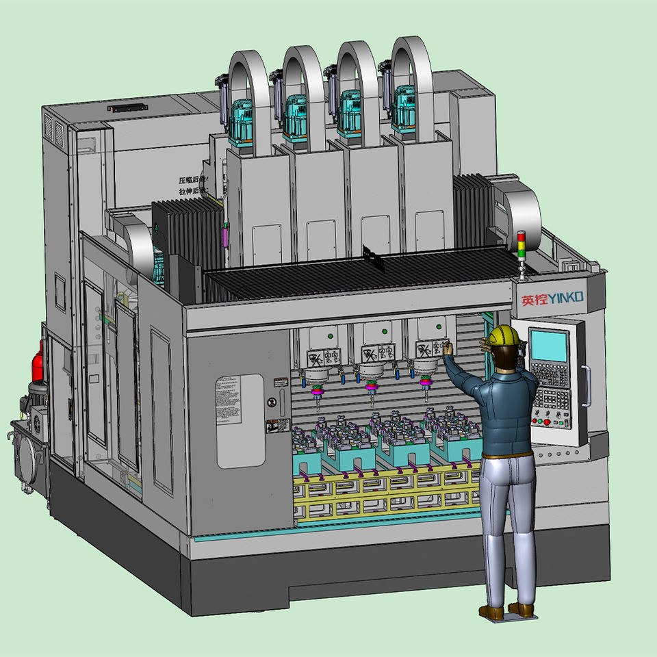 V7B+4SP High Rigidity Four-Head CNC Machine Center with 108 Tools 5 ...