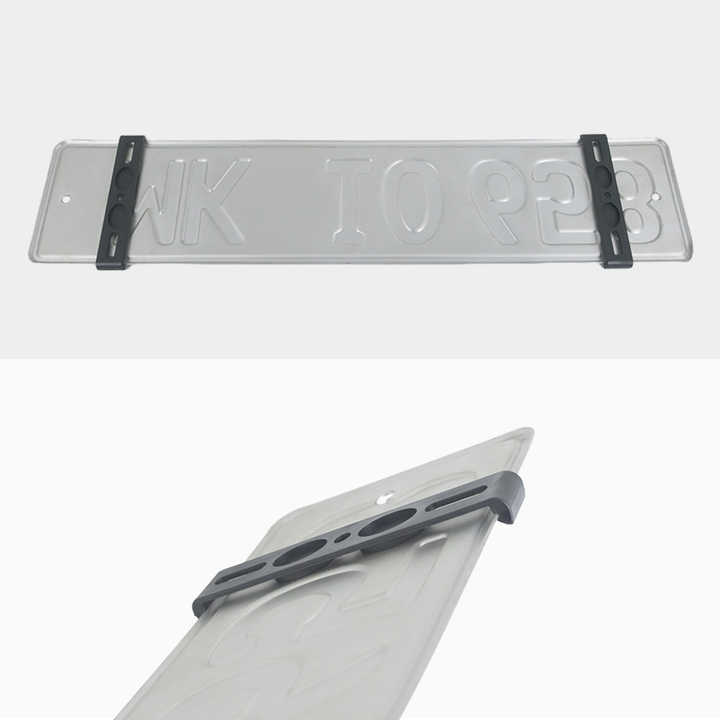 Universal Plastic Adjustable License Plate Holder - 12cm
