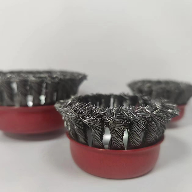Stainless Steel Wire Cup Brush for Polishing Twisted Knotted Grinder ...