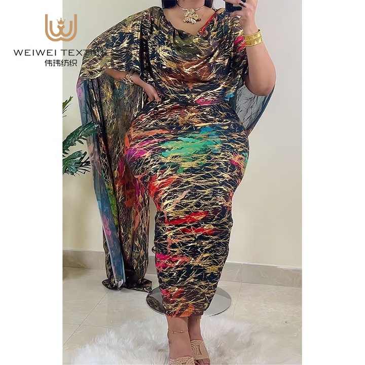 High Quality 5 Yard Voile Fabric Dubai Sudanese Toube Digital Printers ...