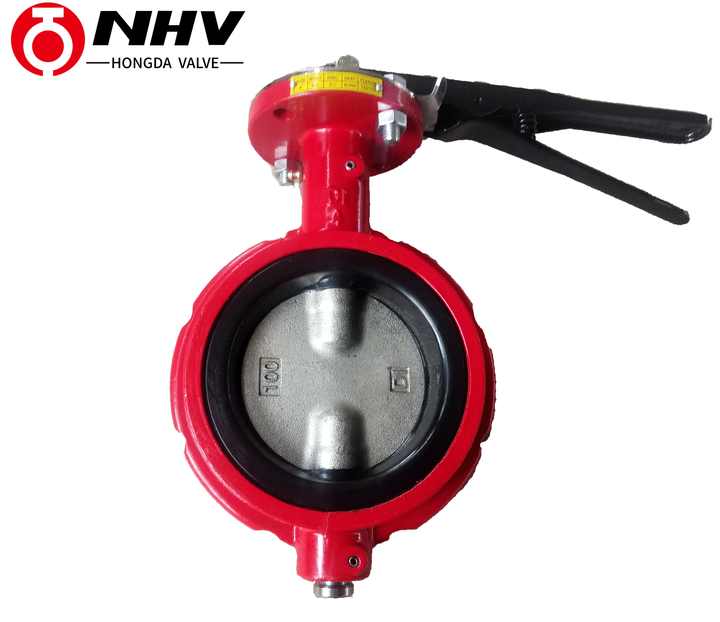 DN100 Short Neck Ductile Iron Weco Type Wafer Butterfly Valve DI DISC