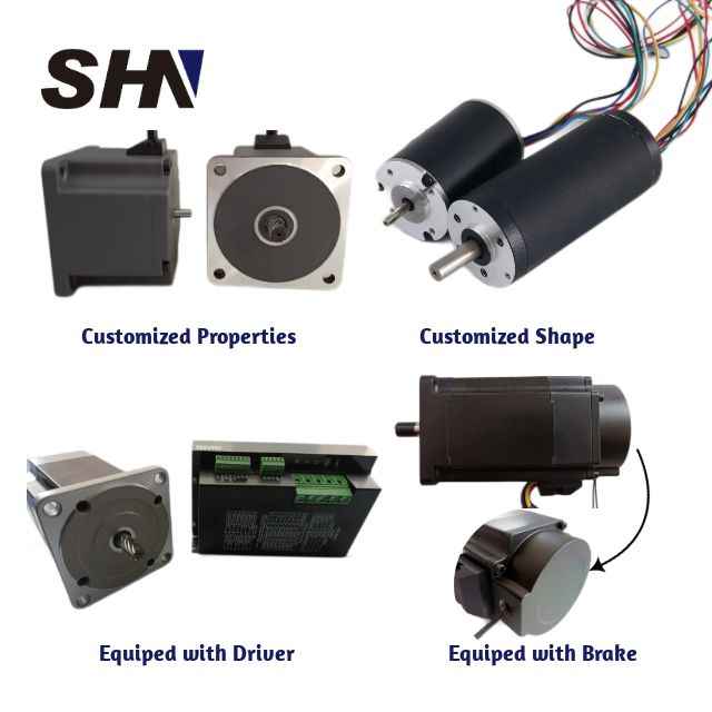 BLDC Brushless DC Motor 80mm 24V/48V/310V Power 188W 3000rpm 8 Poles ...