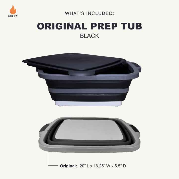 Collapsible BBQ Prep Tub - Efficient Meal Prep & Storage