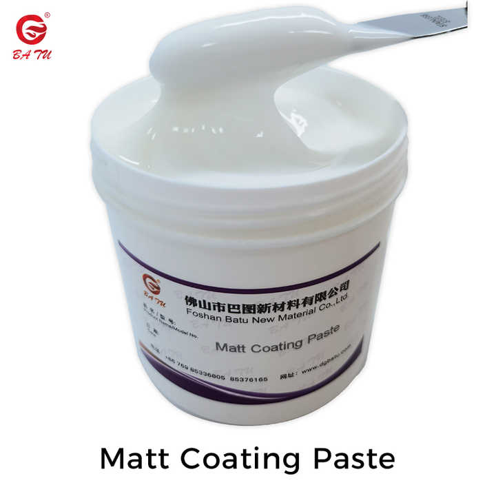 Popular High Fastness Matt Effect Coating Paste for Water-Based for Ink ...