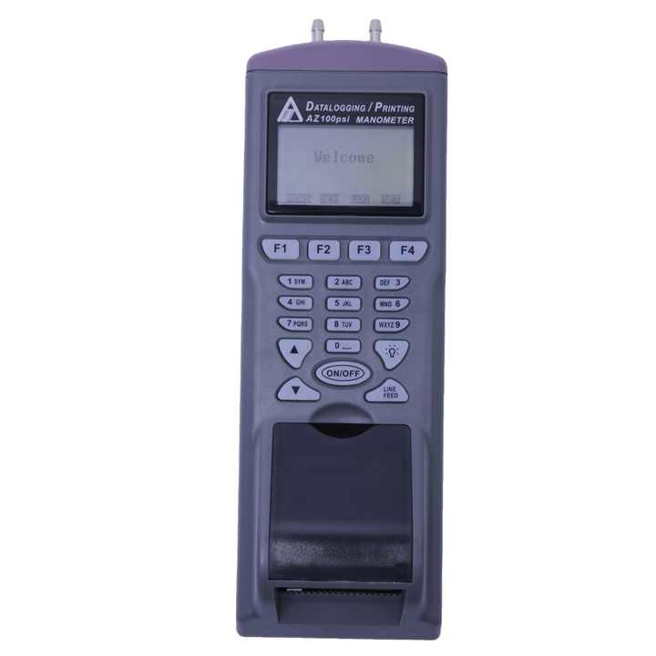 Digital Differential Pressure Manometer Data Logger AZ9831 Digital Manometer Recorder Printer ...