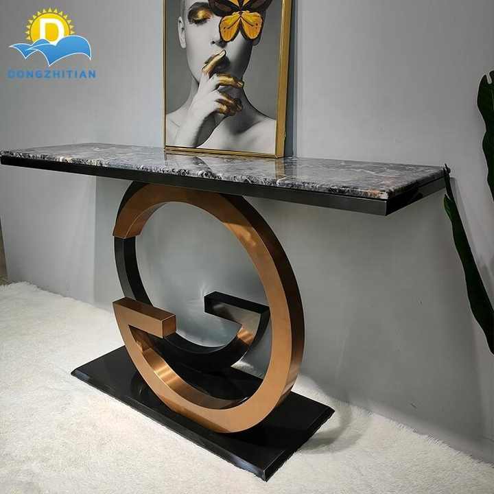 Luxury Modern Console Table Hallway Marble Console Tables Modern Living ...