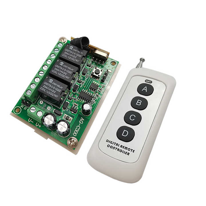 3 Channel Relay Module - Remote Control Switch, 12V Relay