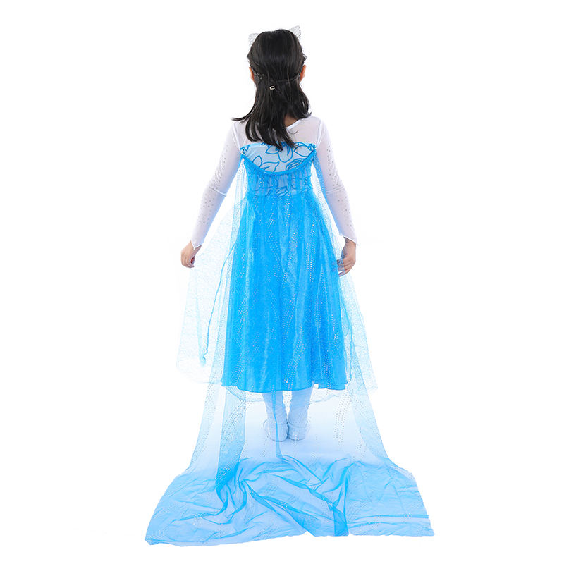 Elsa Princess Dresses Kids Halloween Costumes Birthday Party Role Play ...