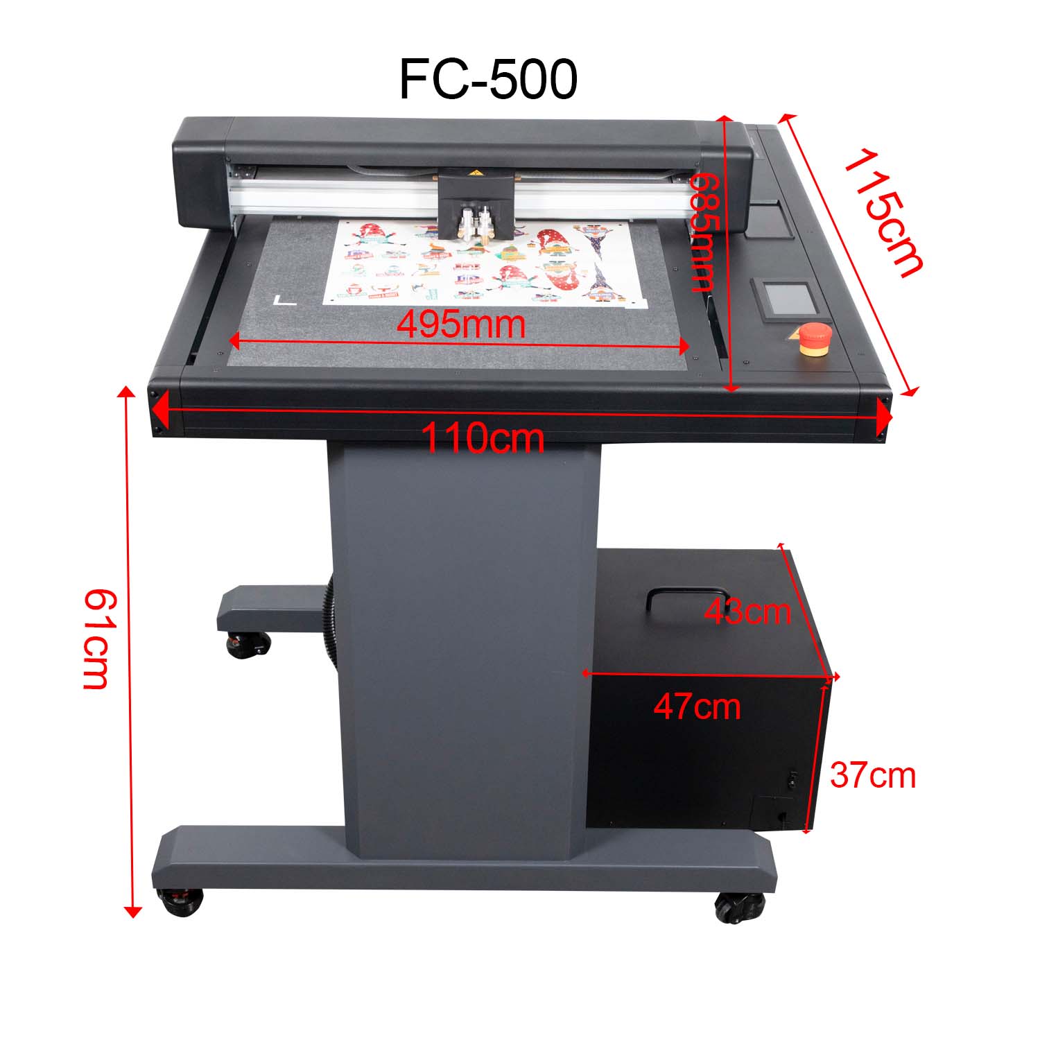 VICUT FC-500VC Model Flatbed Cutting Plotter / Cardboard Cutting Plotter / Flatbed Die Cutting ...