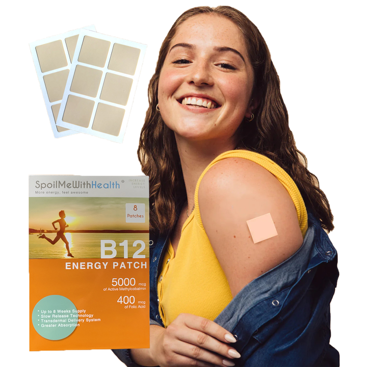 Vitamin B12 Patches - Natural, Waterproof, Gentle Skin