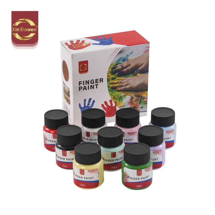 Xin Bowen 9Colors 50ML Finger Paints Professional Non-toxic Paint DIY ...