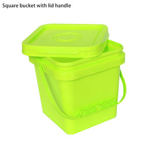 Wholesale Affordable rectangular plastic bucket with handle and lid for ...