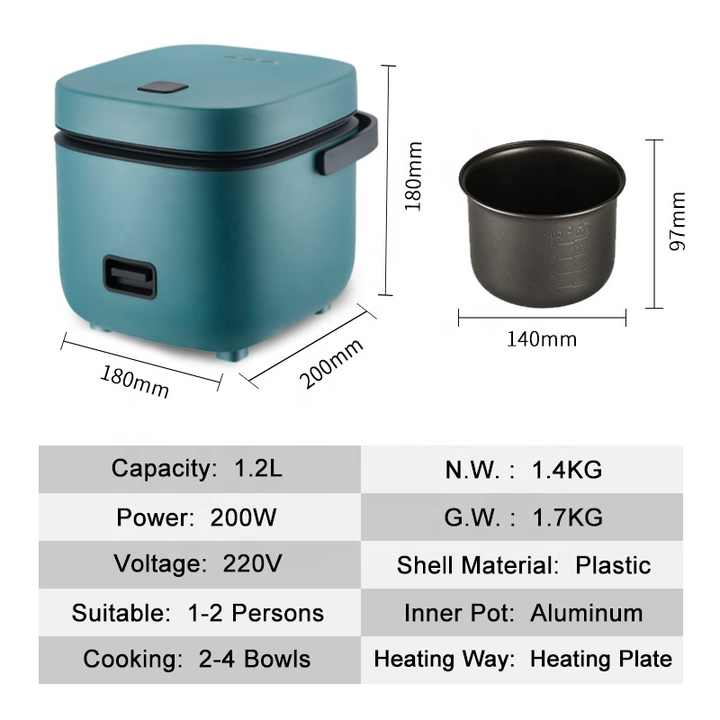 best multi purpose 1.2l electric inner thermal hot pot cookworks ...