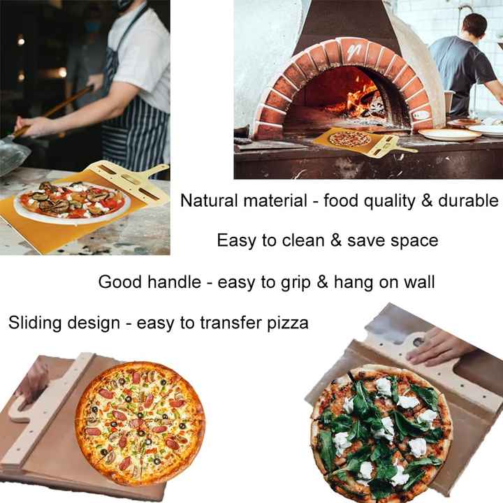 Sliding Magic Pizza Peel Slider Transfer - Pizza Paddle With Handle ...