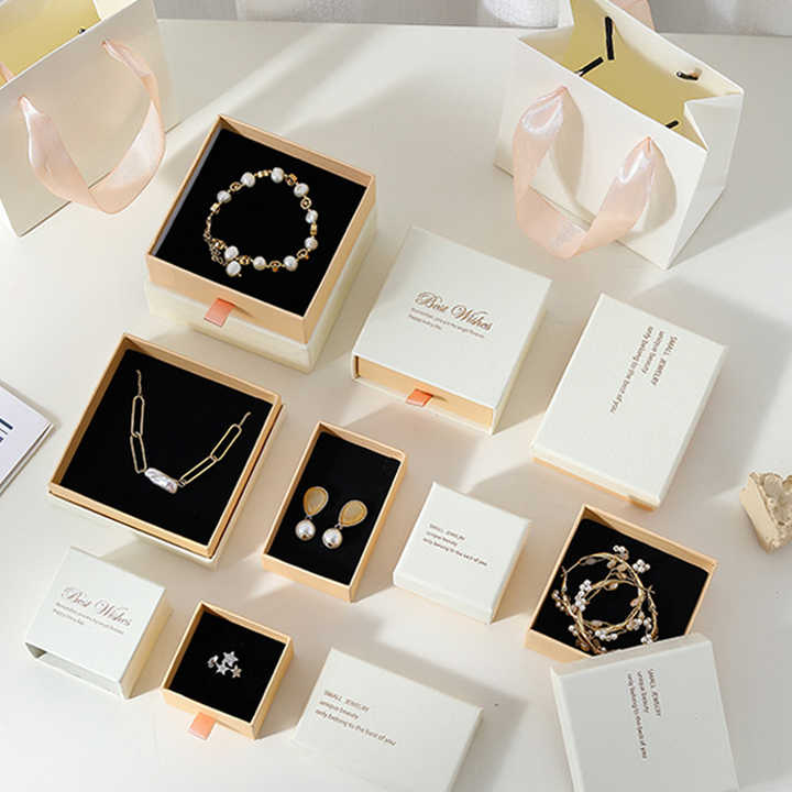OEM Jewelry Necklace Gift Box Custom Logo Paper Luxury Branded Jewelry ...