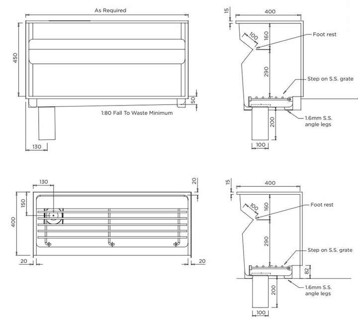 Wholesale Stainless Steel Muslim Wudu Ablution Station