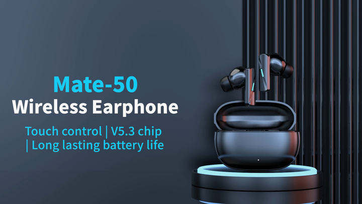 Mate 50 TWS Wireless Earbuds - Noise Cancelling & Waterproof