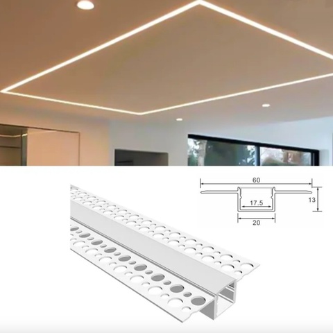 Flexible Aluminum LED Channel for Drywall Plaster Led Strip Light ...