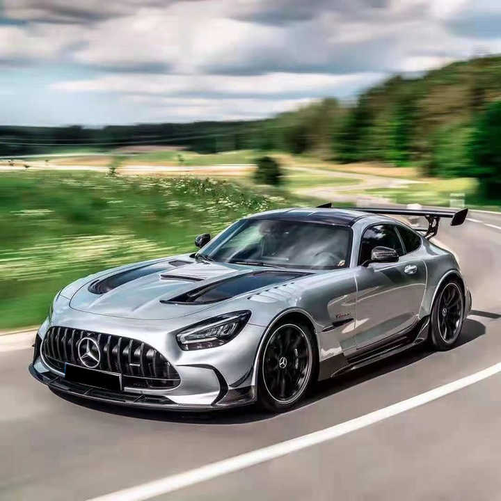 Runde Half Carbon Fiber Body Kit for Mercedes-Benz AMG GT GTC GTS Upgrade Black Series Style ...