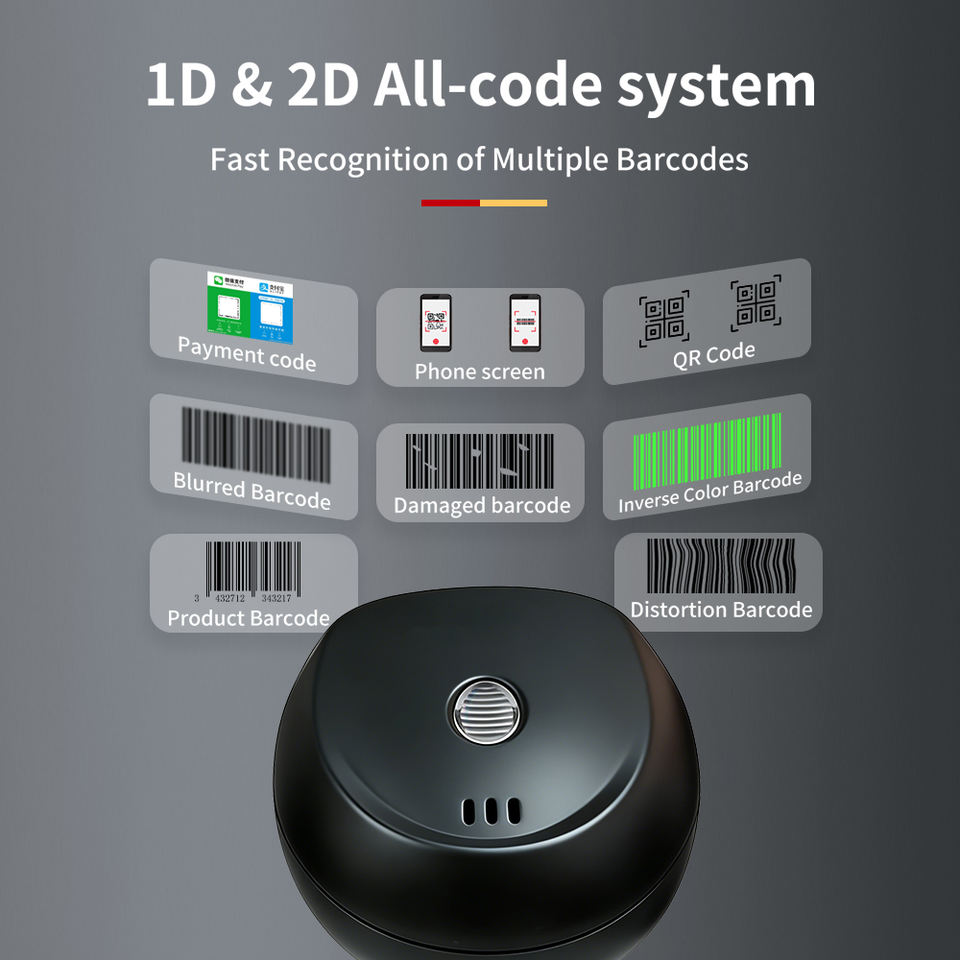 HC-710 Handheld Barcode Scanner with USB Receiver Suitable for Use in ...