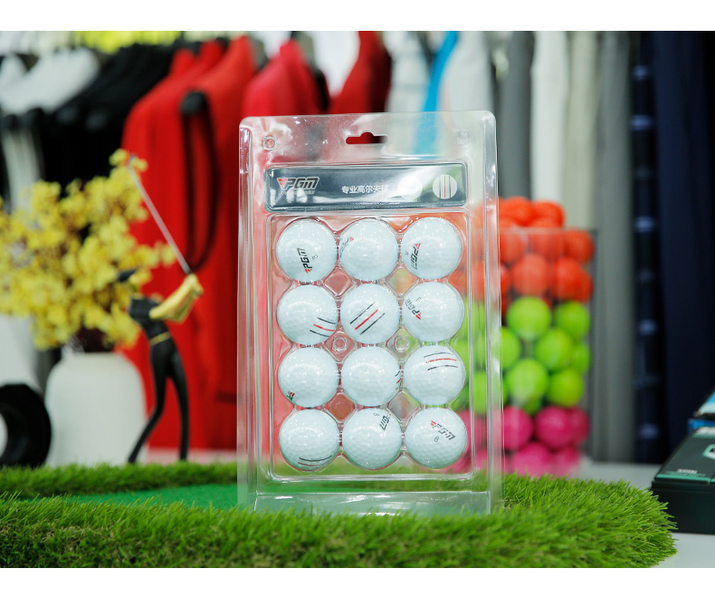PGM Q027 custom high quality 3 line 3 layer golf ball tournaments golf balls for game-企业官网