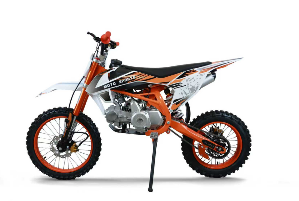 125cc 4-Stroke Air Cooled Steel Frame Mini Gas Dirt Bike DB-102 | Teen Adult Off-Road Motocross ...