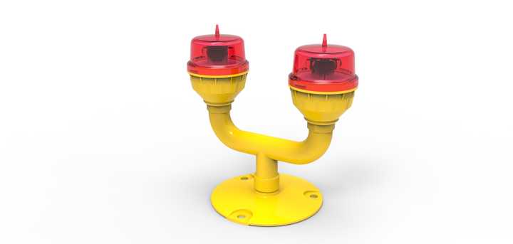 LED Low-Intensity Double Aircraft Warning Light for Tower Crane ...