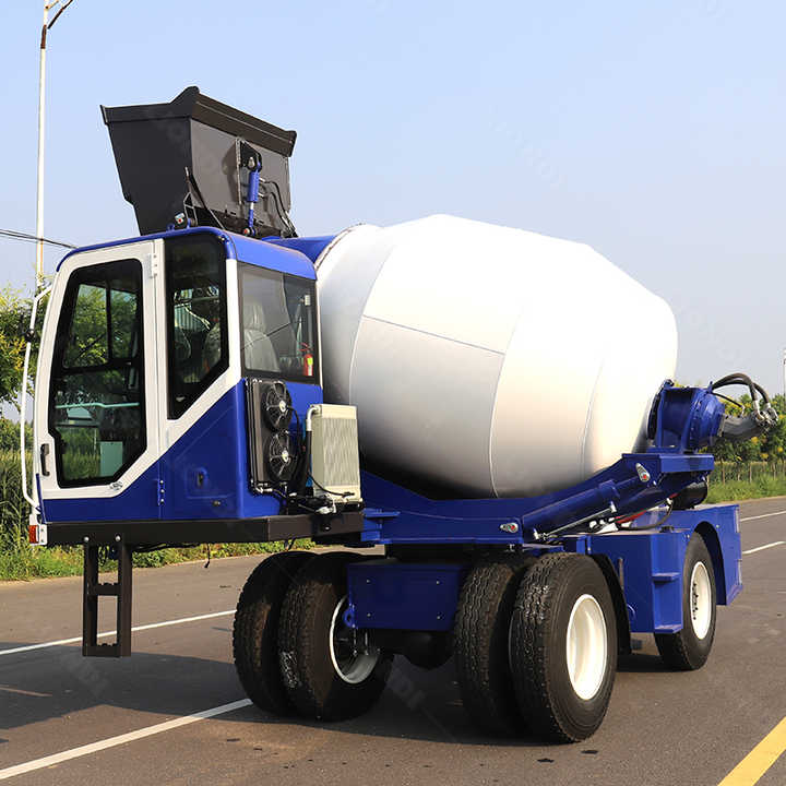 Liondi New 4.0 Cubic Meter Self-Loading Concrete Mixer Truck for Construction Cement Mixers ...