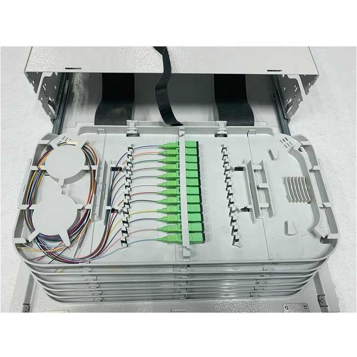 ODF 24 48 72 96 144FO Fiber Optic Rack Mount Patch Panel