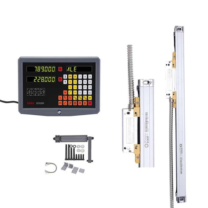 SINO SDS 2MS Magnetic Scale DRO Kit - High Precision for Mill Lathe