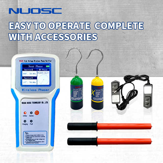 NUOSC 220kv Wireless Live Line Phase Sequence Tester Electric Non ...