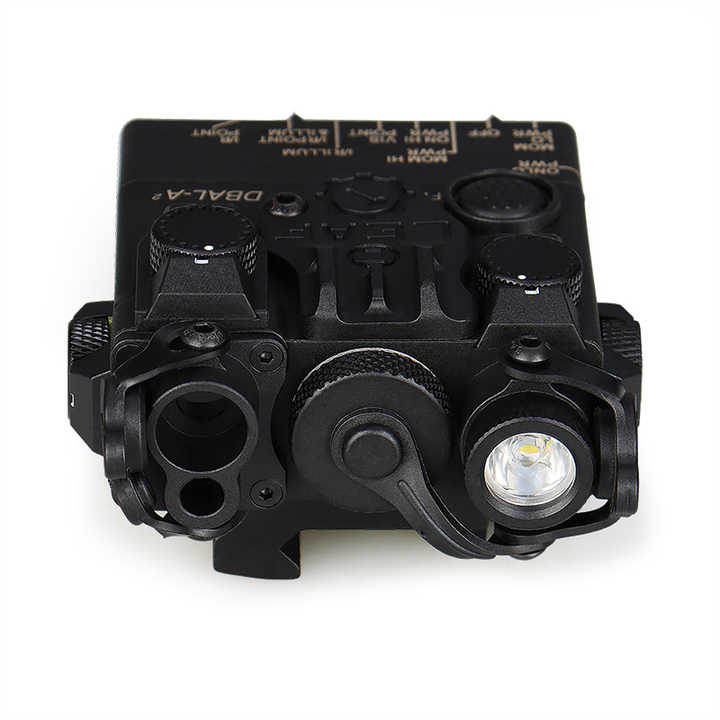 DBAL-A2 Red Light Sight 800 Lumen Flashlight PEQ Box Double Beam Light ...