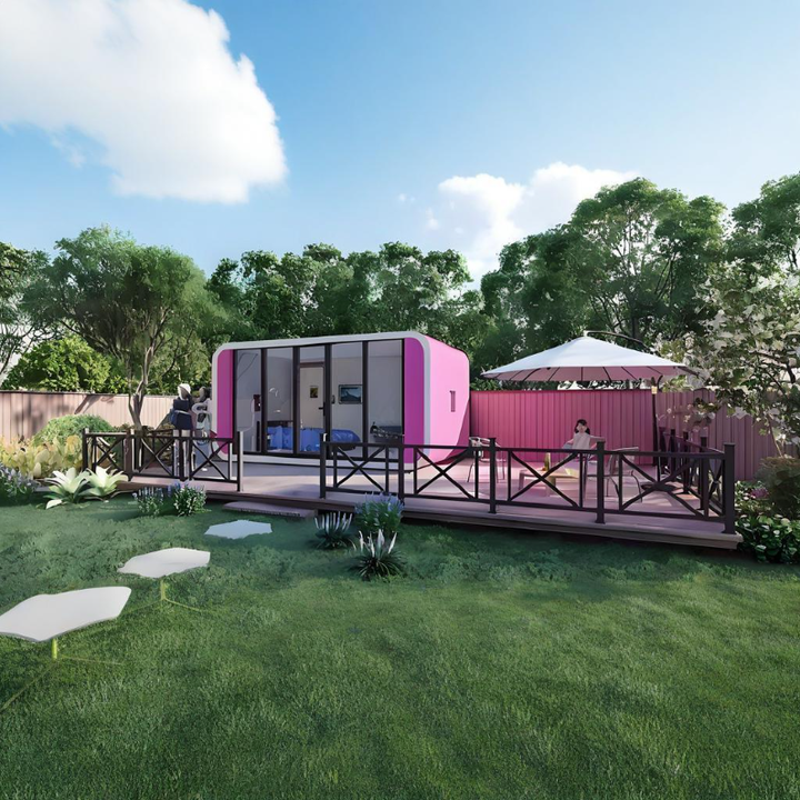 Modern Luxury Office Pod Steel Frame Prefabricated Soundproof Work ...