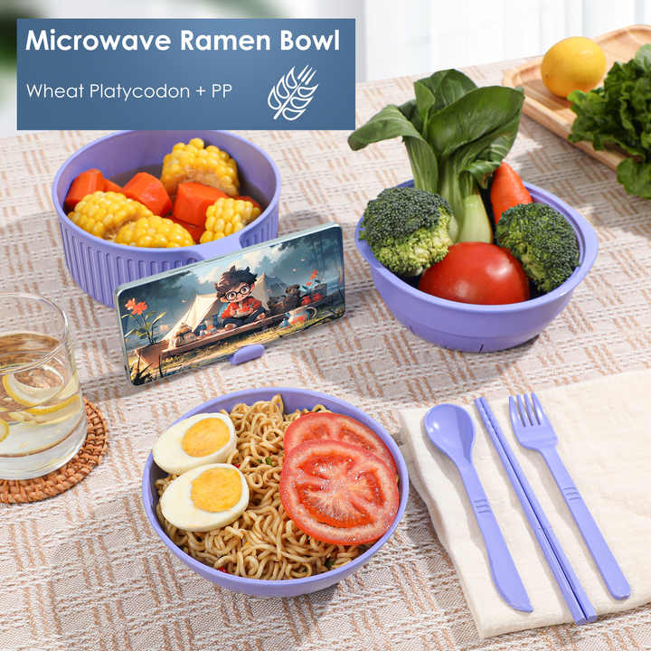 Custom Logo Microwave Safe Ramen Noodle Bowl Instant Noodles Cup Bowl ...