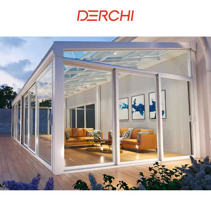 Low E Four Season Prefab Patio Veranda Sunrooms Aluminium Modern Glass ...