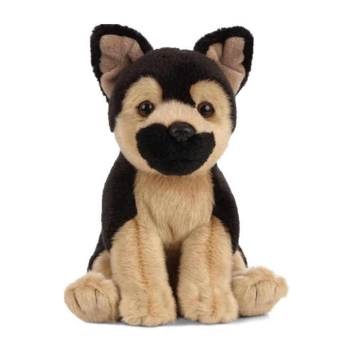 Soft Realistic German Shepherd Plush Toy - Interactive Companion