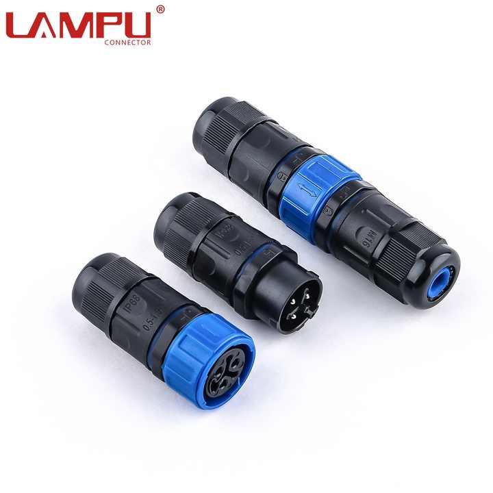 Outdoor Wire Connector 2P 3P Quick Connect Slide Unlock Male and Female ...
