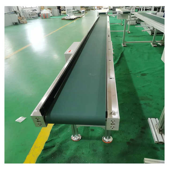 High Quality PVC Belt Conveyor Small Conveyor Belt Assembly Line Flat ...