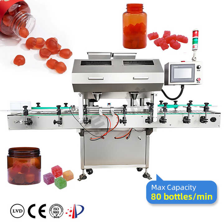 GS-16 High Speed Gummy Bear Counting and Bottle Filling Machine 16 ...