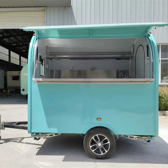 Customized Mobile Round Food Truck Bakery Food Cart Concession Food ...